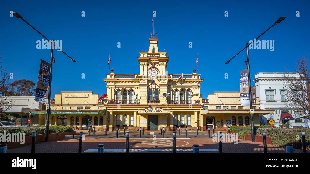 The old Town Hall in Glen Innes, northern new south wales, australia ...