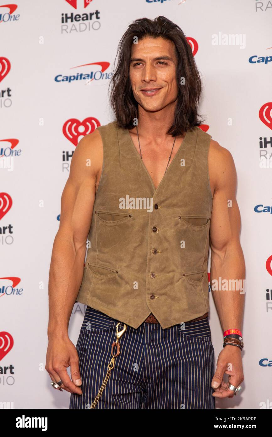 Justin Johnson Cortez arrives at the iHeartRadio Music Festival on ...