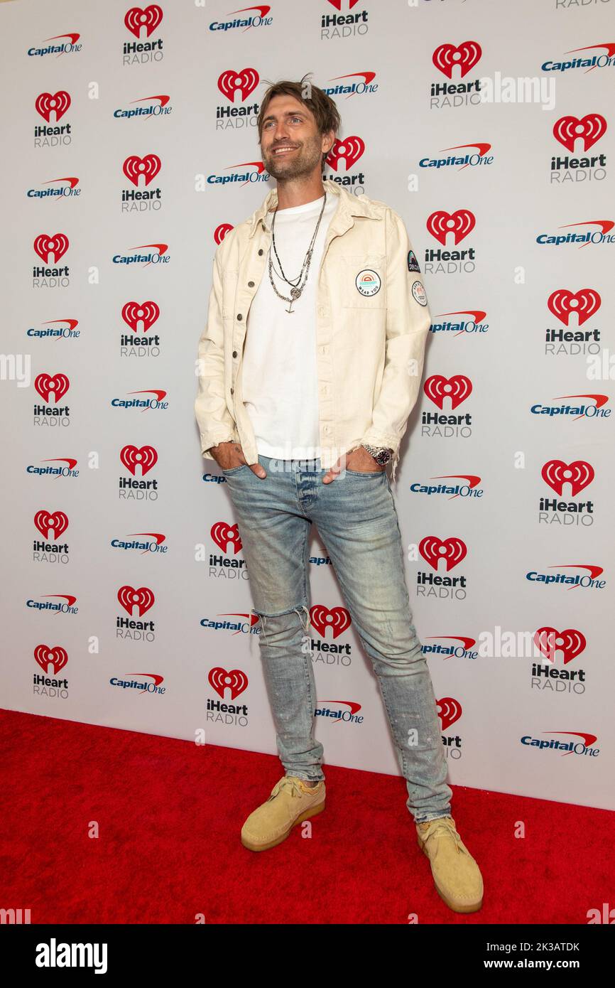 Ryan Hurd arrives at the iHeartRadio Music Festival on September 24 ...