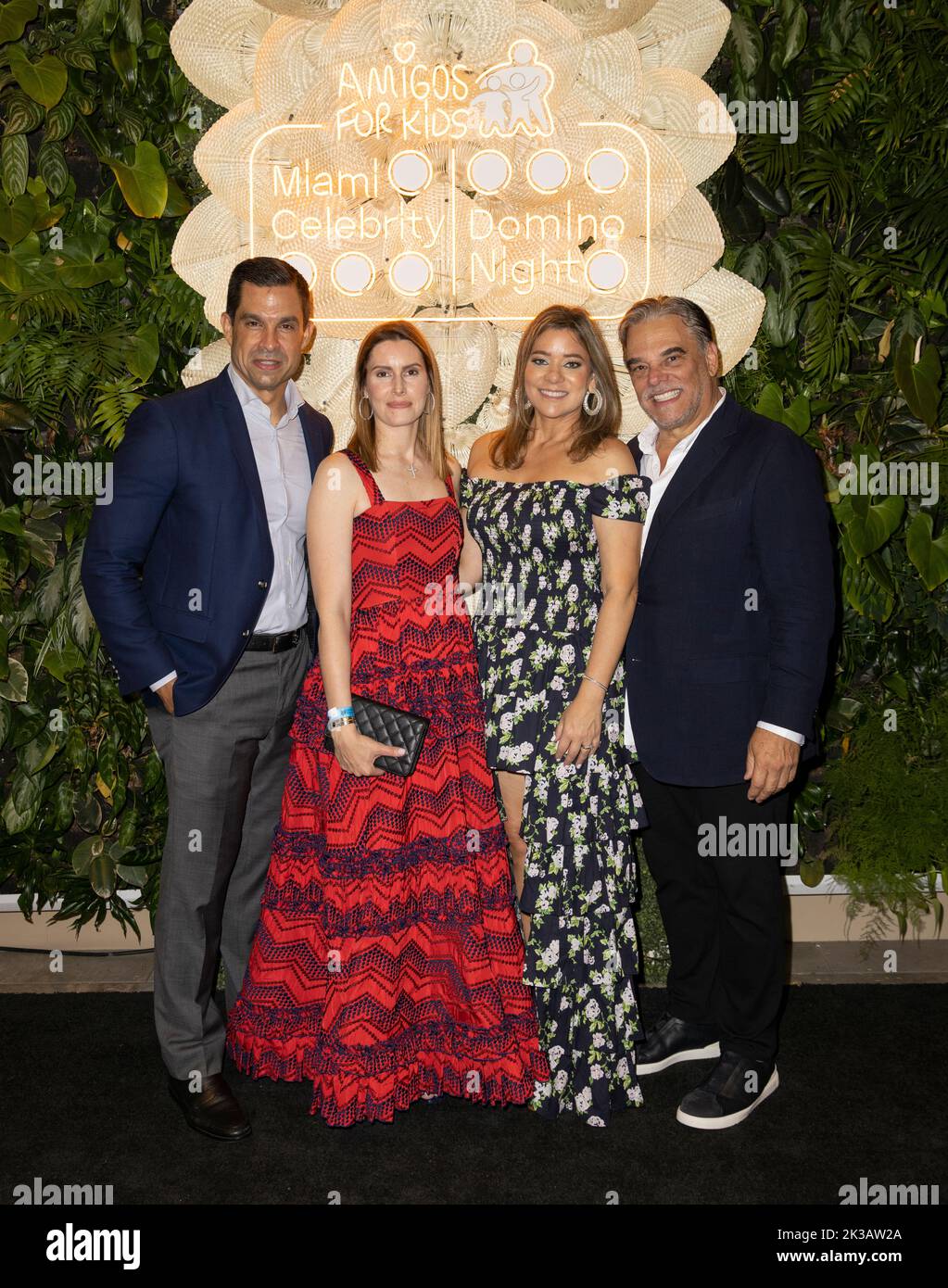 MIAMI, FL - SEP 24: City of Coral Gables Mayor Vince Lago, Olga Lago ...