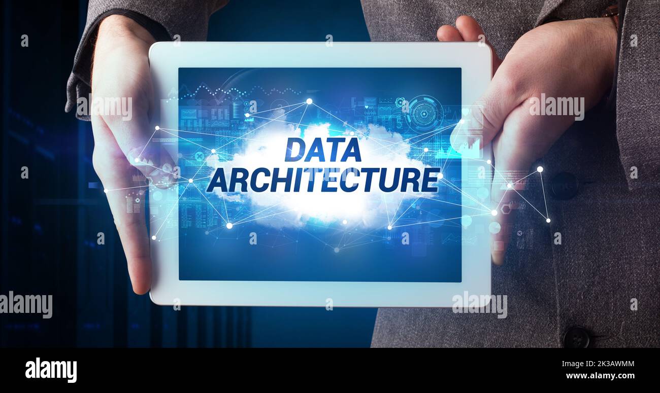 Person holding tablet, technology concept Stock Photo - Alamy
