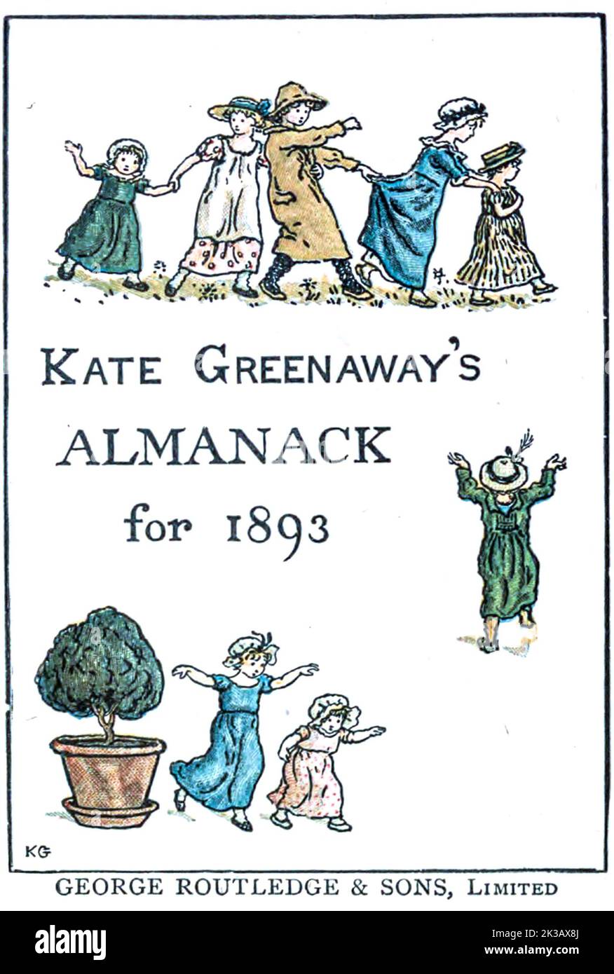 Kate Greenaway's Almanac for 1893 Stock Photo - Alamy