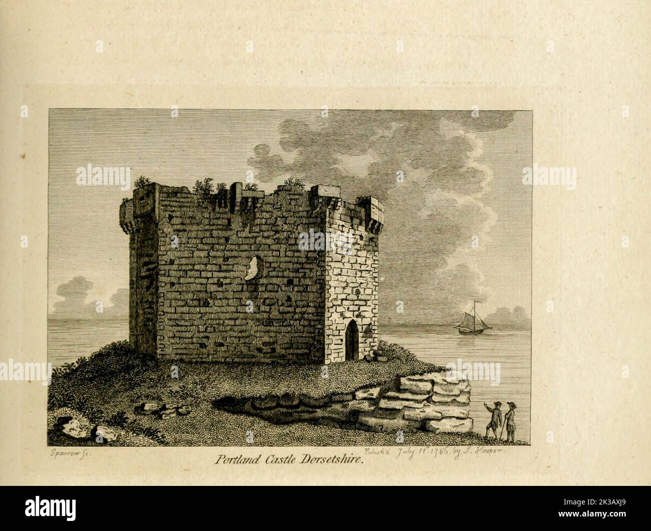 Portland Old Castle Dorsetshire [Dorset] from the book ' Supplement to ...