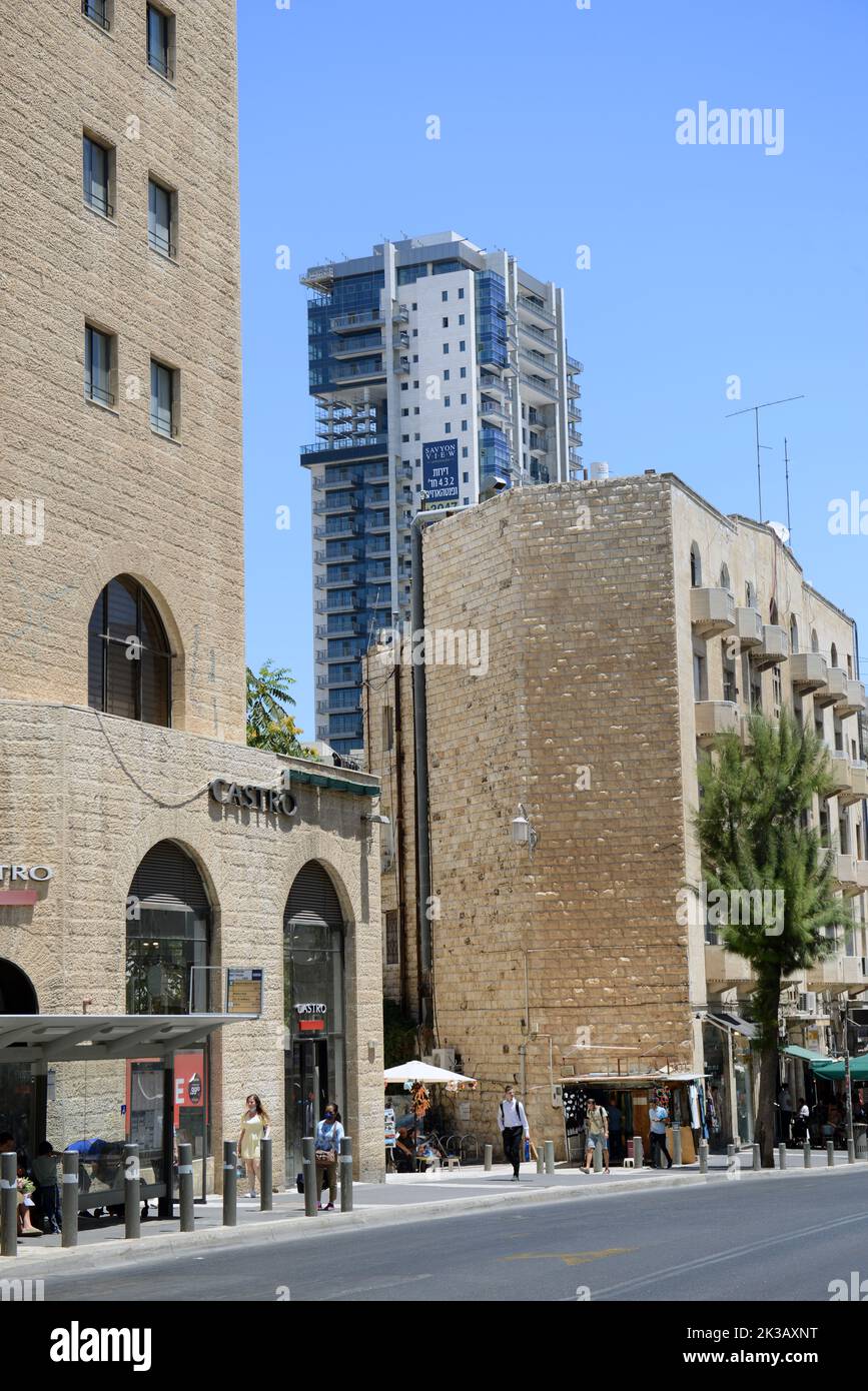 Changing urban skyline in central Jerusalem, Israel Stock Photo - Alamy