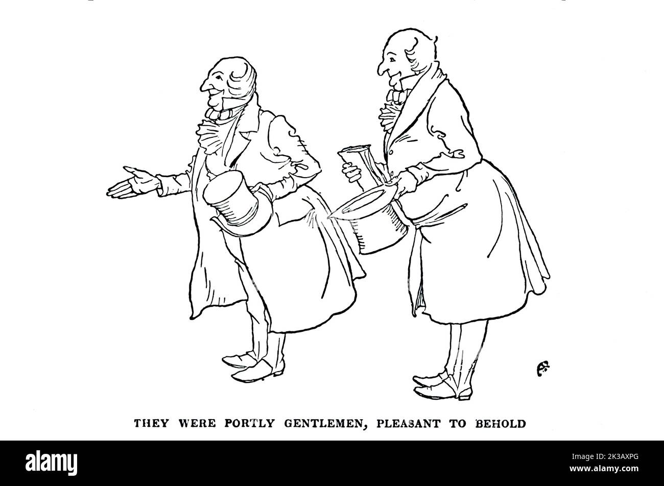 They were portly gentlemen, pleasant to behold Illustrated by Arthur ...