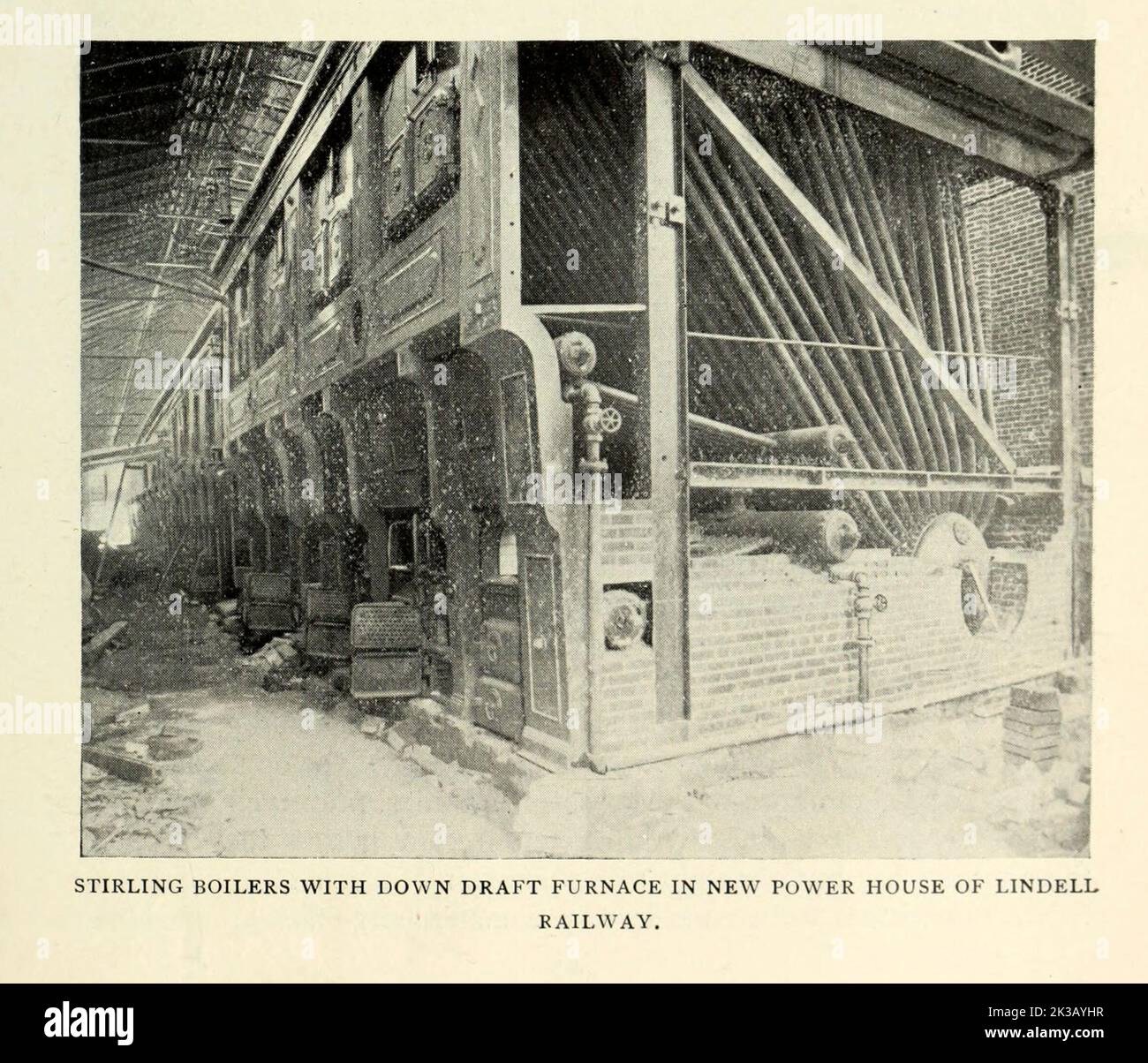 STIRLING BOILERS WITH DOWN DRAFT FURNACE IN NEW POWER HOUSE OF LINDELL ...