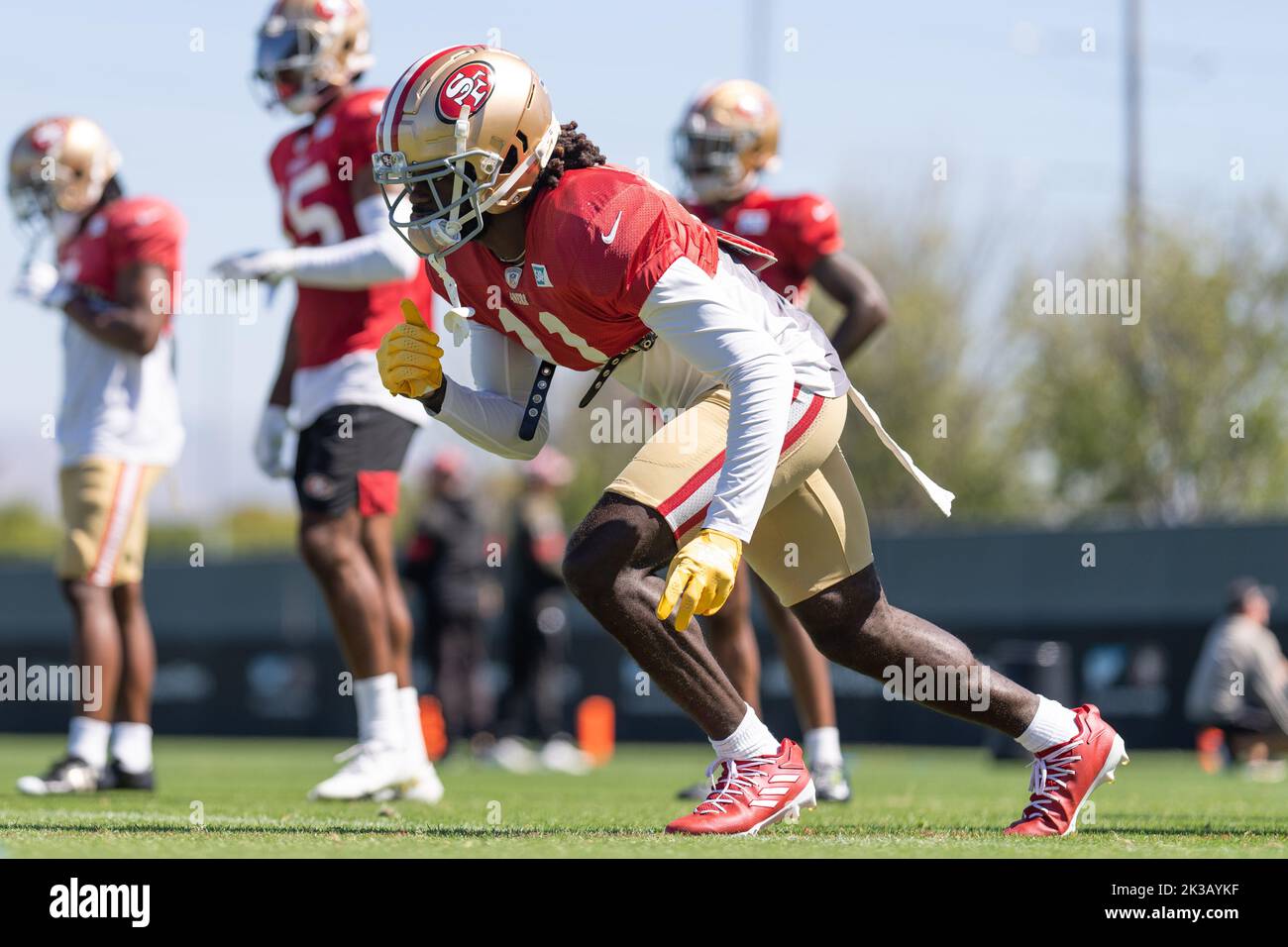 Sep 22, 2022; Santa Clara, California, USA; San Francisco 49ers wide ...