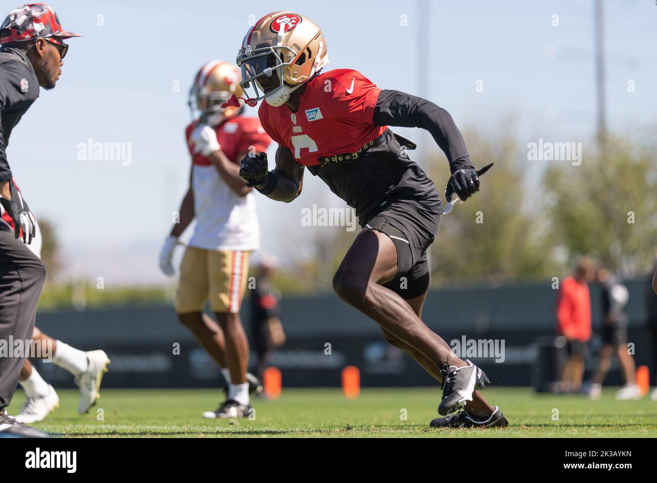 Sep 22, 2022; Santa Clara, California, USA; San Francisco 49ers wide ...