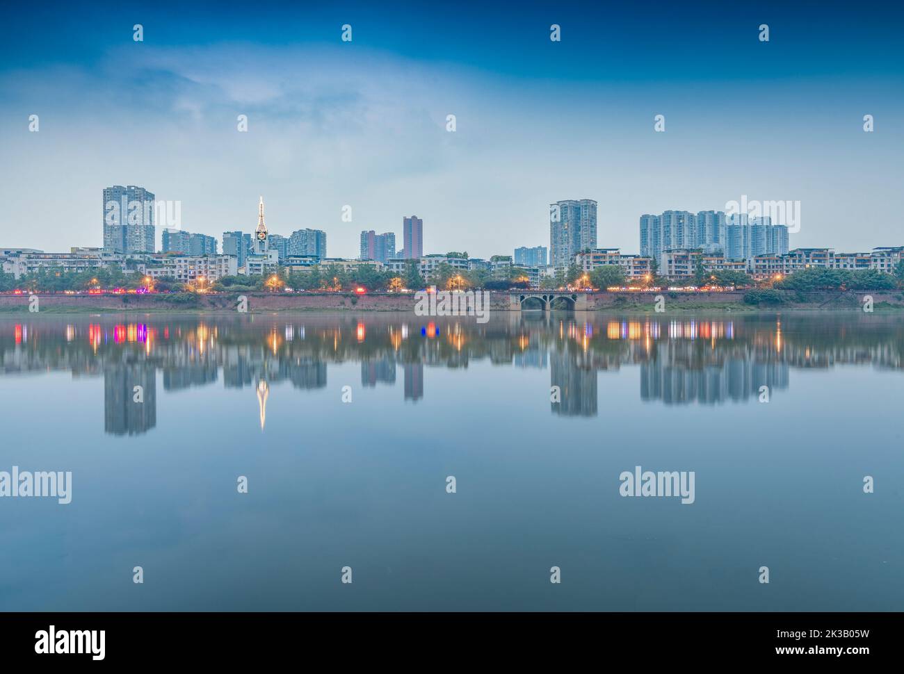 Urban Scenery of Leshan City, Sichuan Province, China Stock Photo - Alamy