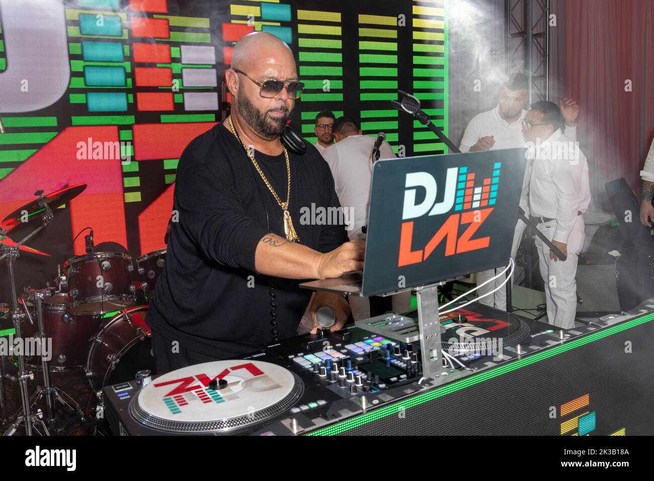 MIAMI, FL - SEP 24: DJ Laz is seen during “Amigos for Kids” Miami ...