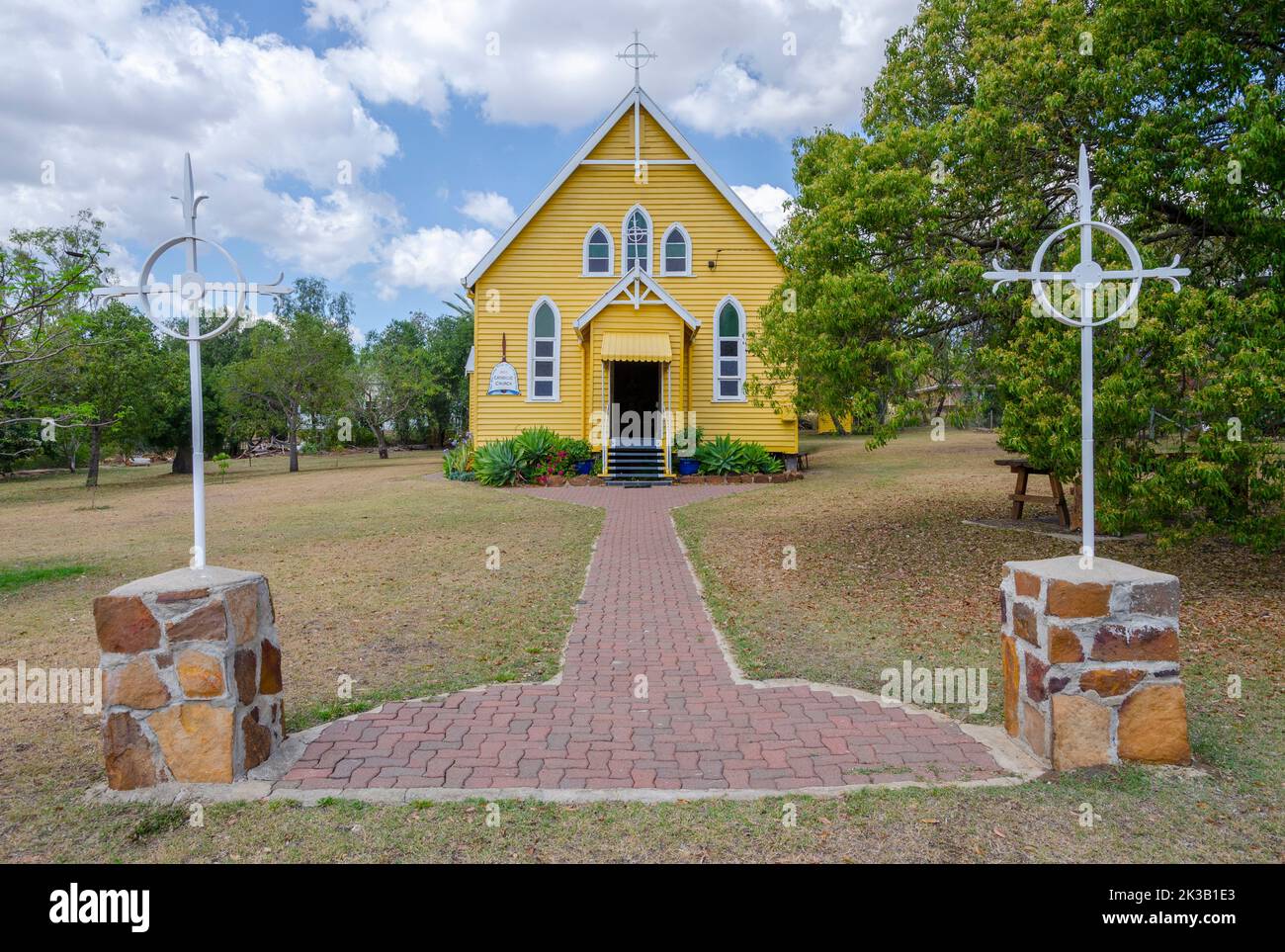 Our Lady Help of Christians Catholic Church, Bell, QLD 4408 Stock Photo ...