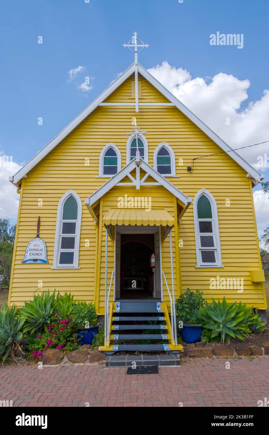 Our Lady Help of Christians Catholic Church, Bell, QLD 4408 Stock Photo ...