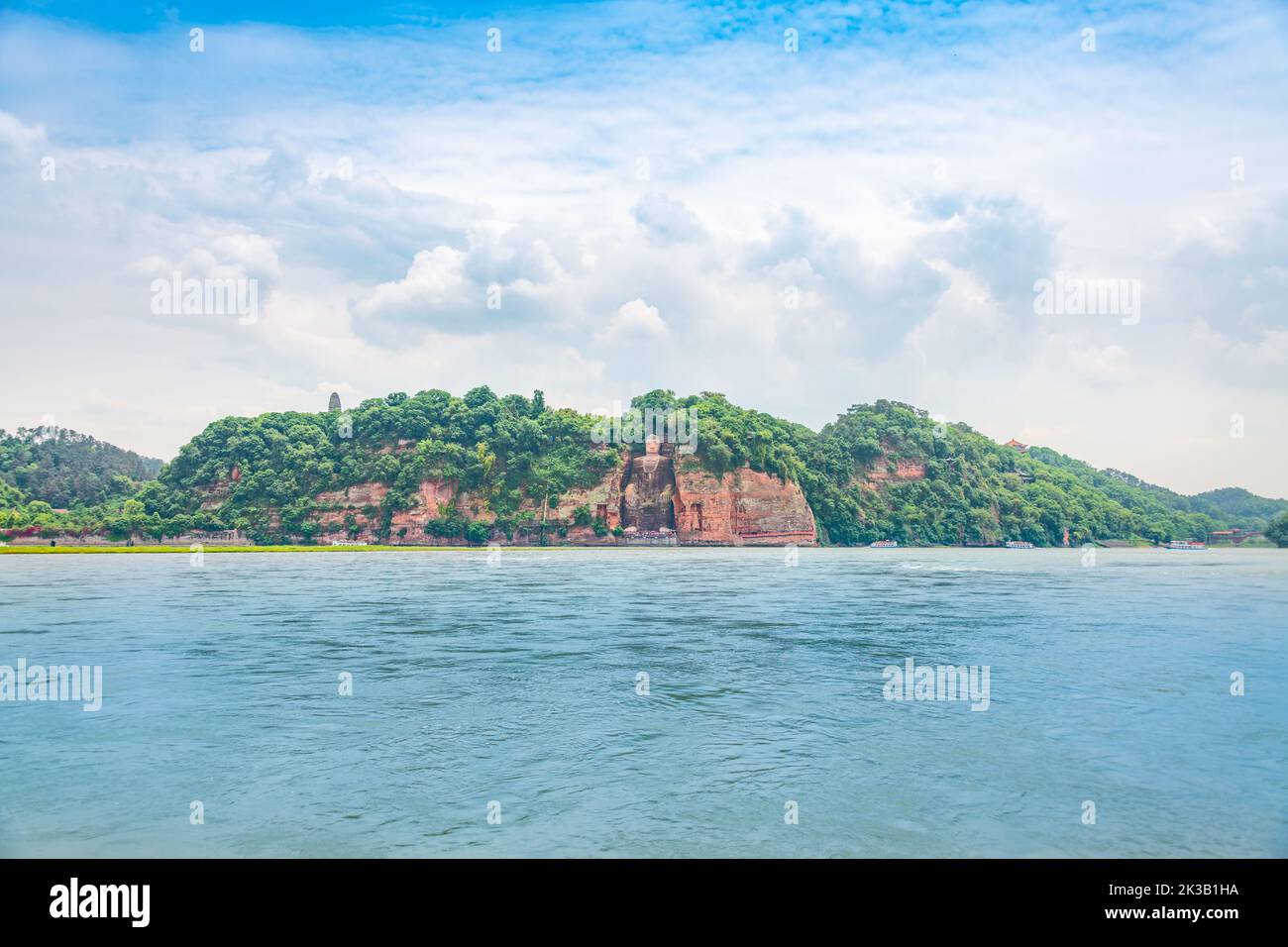Beautiful Scenery of Leshan Giant Buddha Scenic Area, Sichuan Province ...