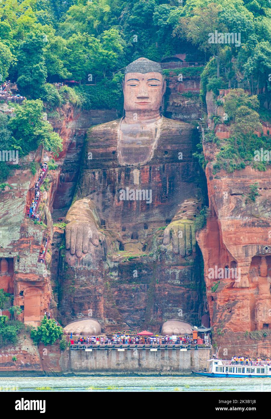 Beautiful Scenery of Leshan Giant Buddha Scenic Area, Sichuan Province ...