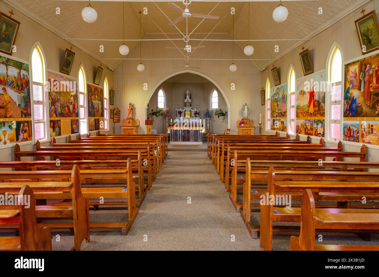 Our Lady Help of Christians Catholic Church, Bell, QLD 4408 Stock Photo ...