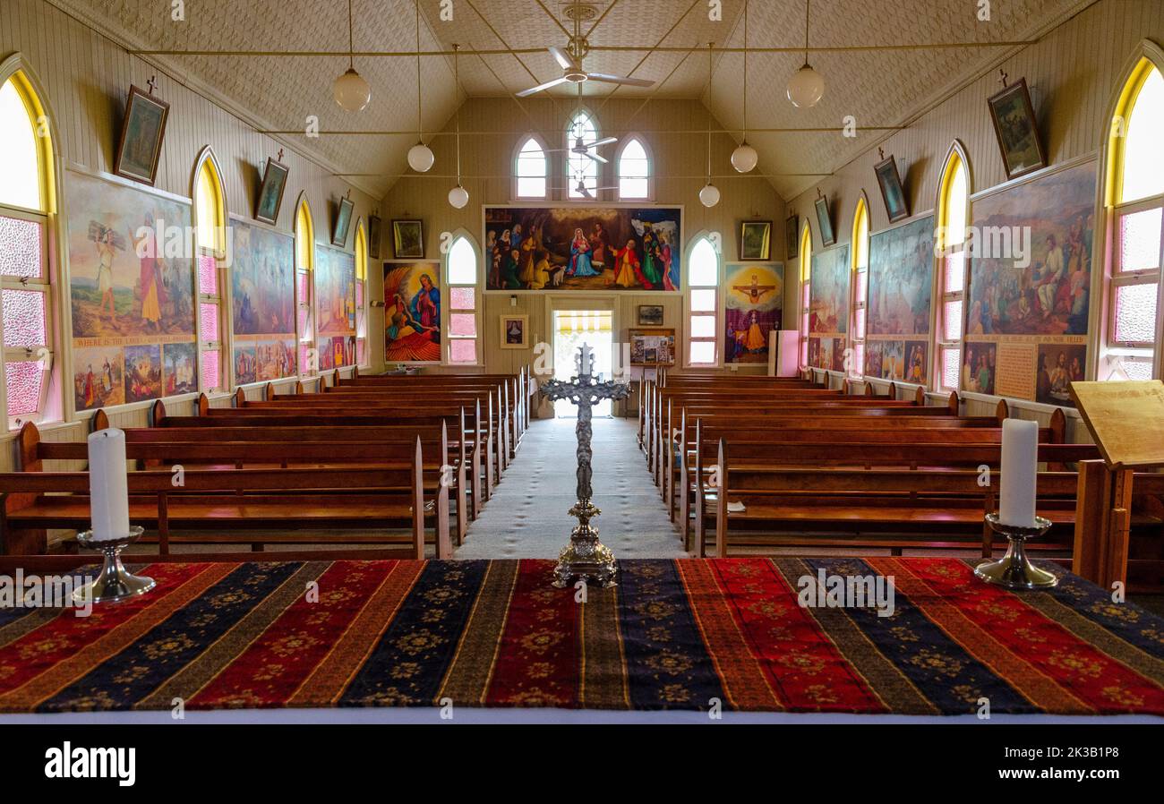 Our Lady Help of Christians Catholic Church, Bell, QLD 4408 Stock Photo ...
