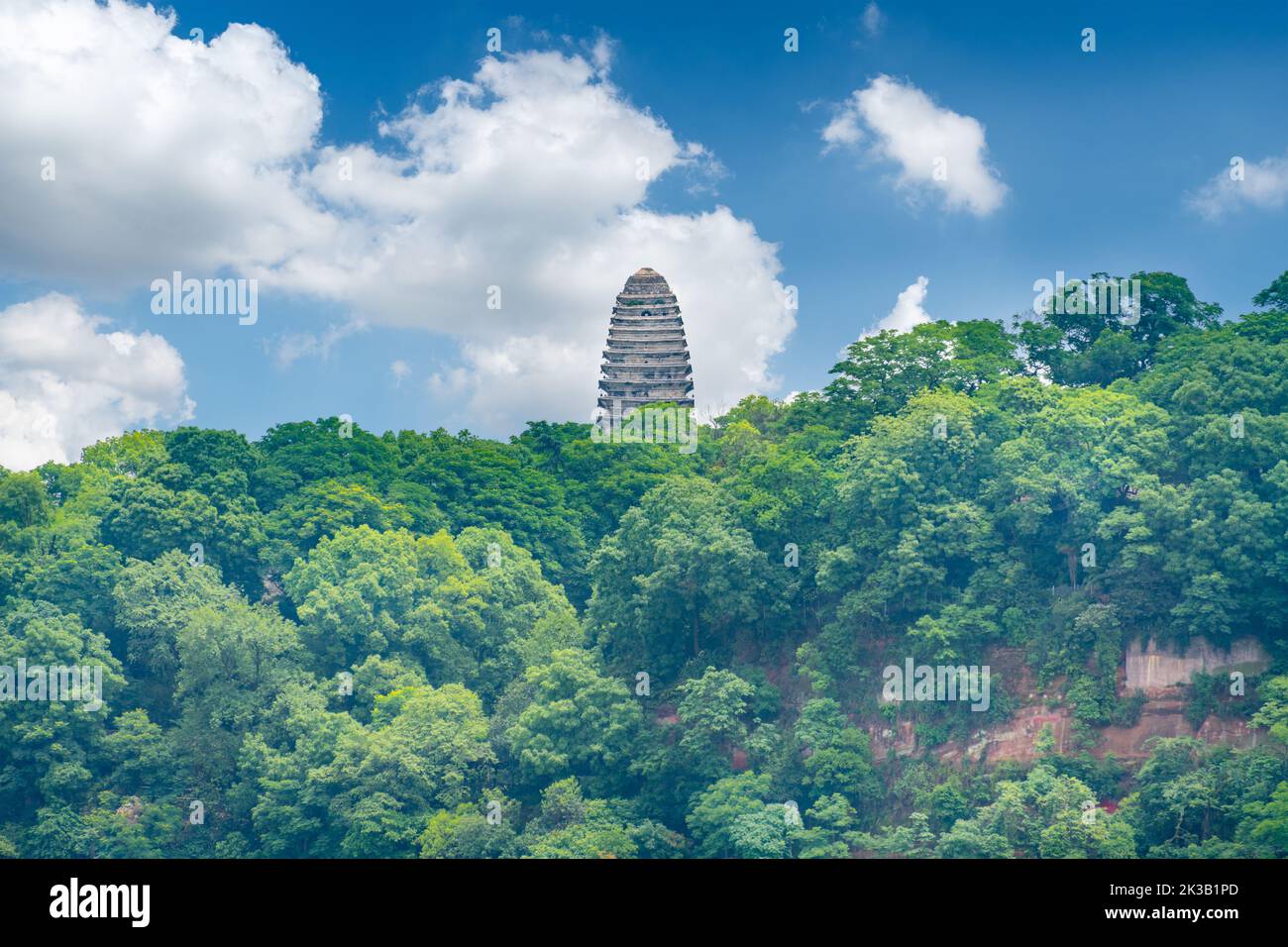 Beautiful Scenery of Leshan Giant Buddha Scenic Area, Sichuan Province ...