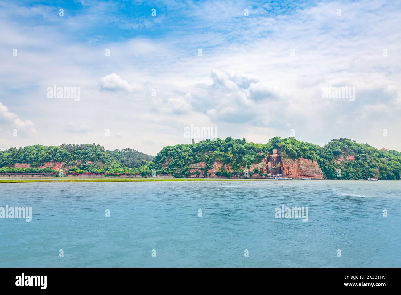 Beautiful Scenery of Leshan Giant Buddha Scenic Area, Sichuan Province ...