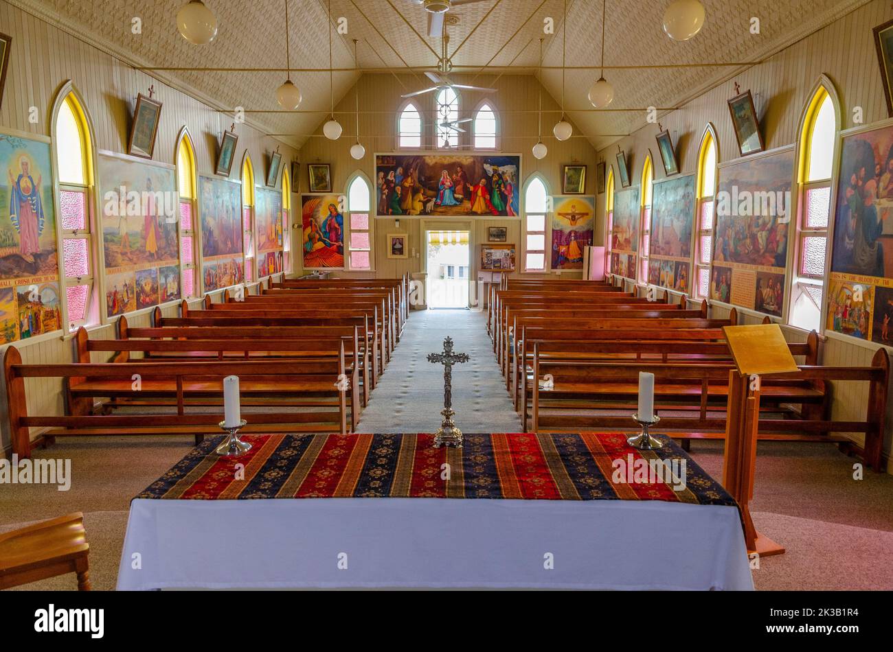 Our Lady Help of Christians Catholic Church, Bell, QLD 4408 Stock Photo ...