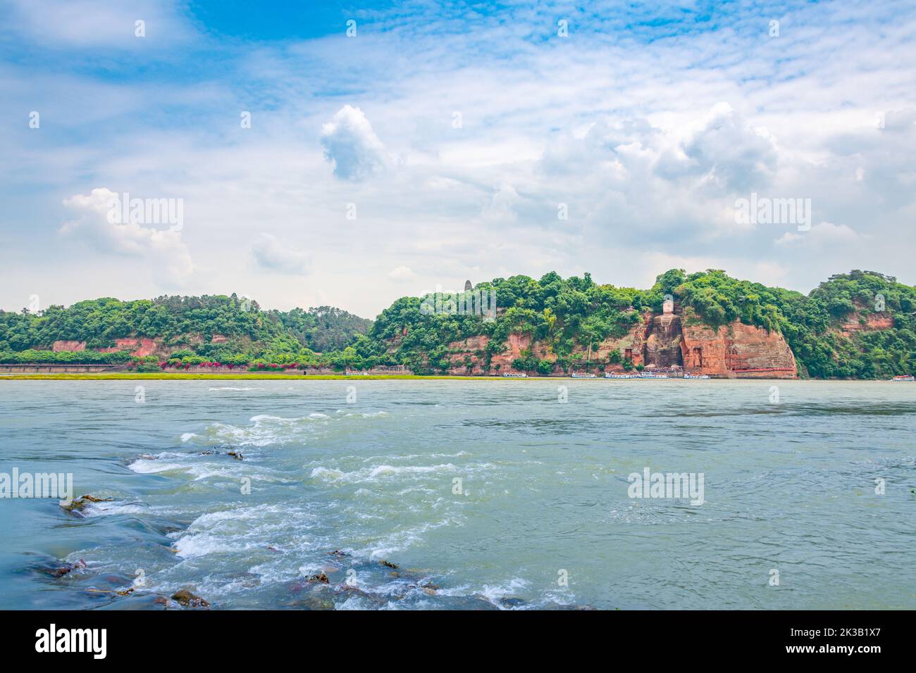 Beautiful Scenery of Leshan Giant Buddha Scenic Area, Sichuan Province ...