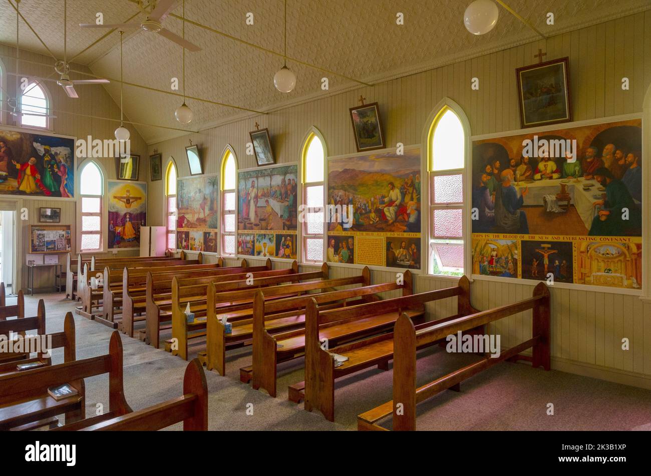 Our Lady Help of Christians Catholic Church, Bell, QLD 4408 Stock Photo ...