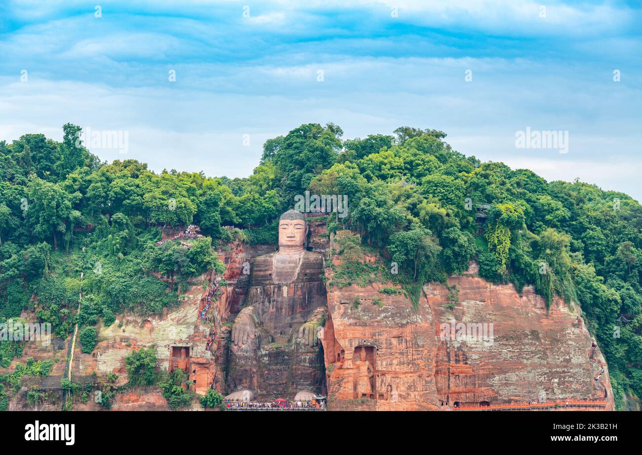 Beautiful Scenery of Leshan Giant Buddha Scenic Area, Sichuan Province ...