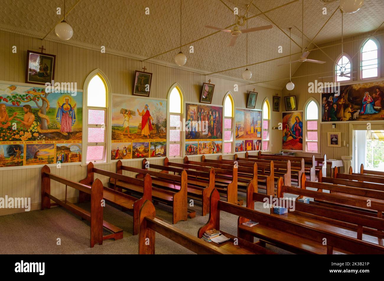 Our Lady Help of Christians Catholic Church, Bell, QLD 4408 Stock Photo ...