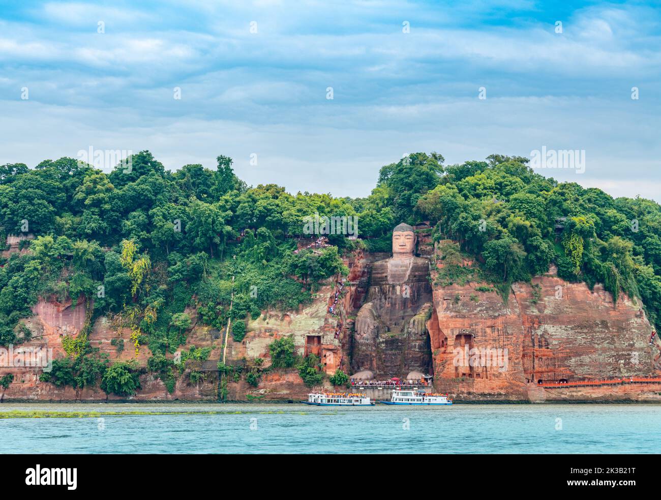 Beautiful Scenery of Leshan Giant Buddha Scenic Area, Sichuan Province ...