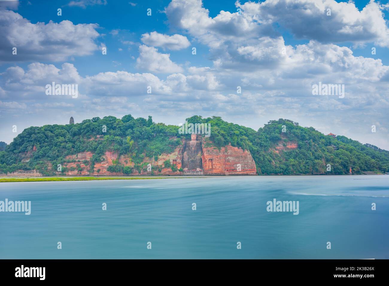 Beautiful Scenery of Leshan Giant Buddha Scenic Area, Sichuan Province ...