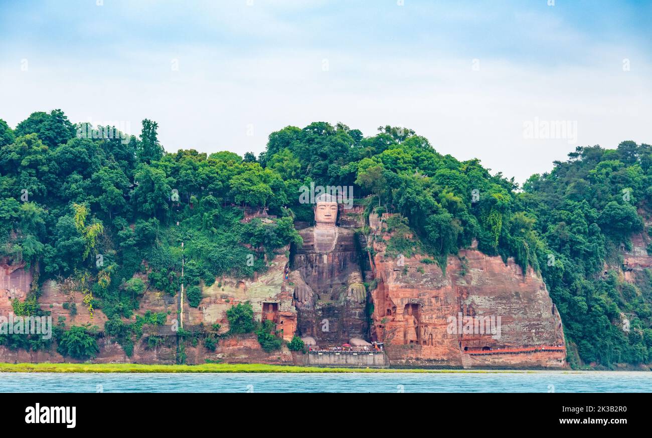 Beautiful Scenery of Leshan Giant Buddha Scenic Area, Sichuan Province ...