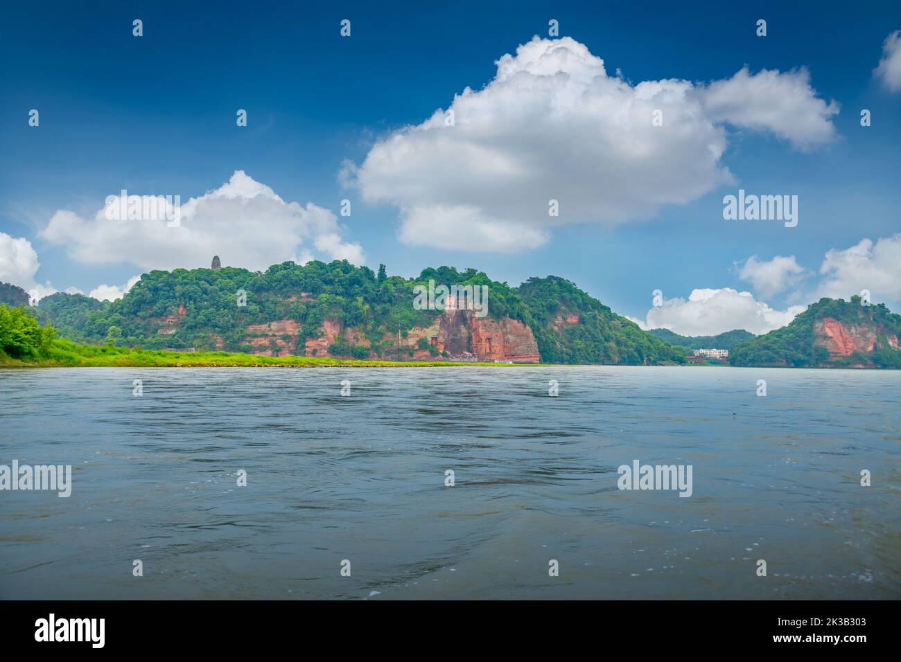 Beautiful Scenery of Leshan Giant Buddha Scenic Area, Sichuan Province ...