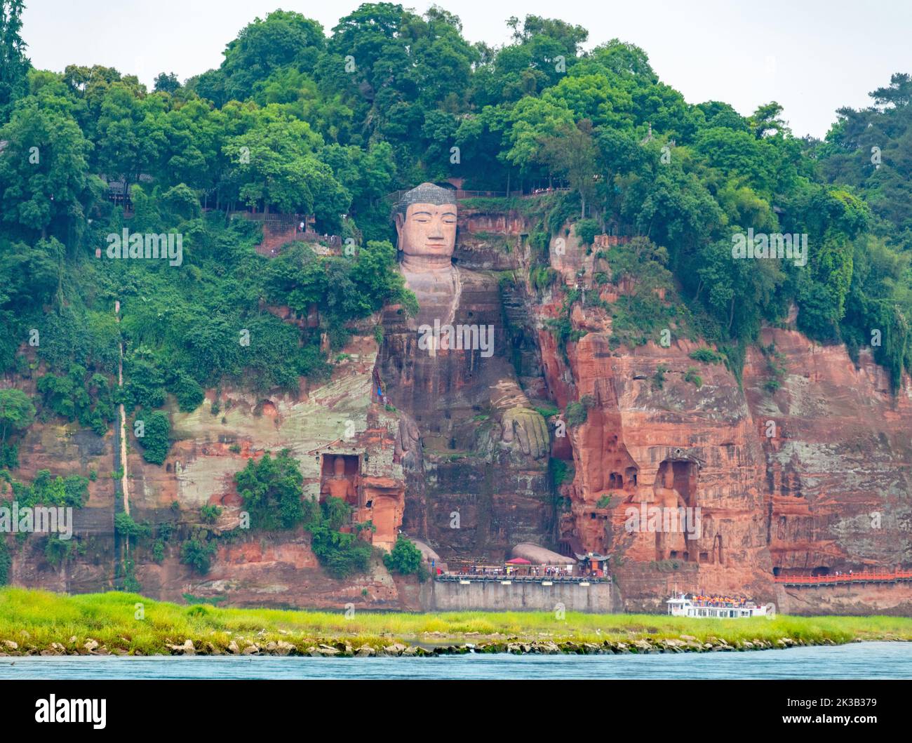 Beautiful Scenery of Leshan Giant Buddha Scenic Area, Sichuan Province ...