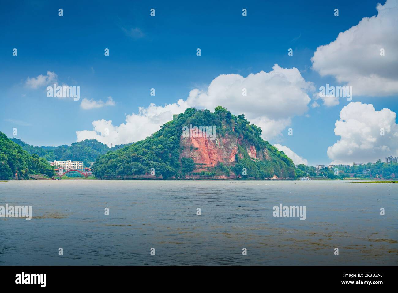 Beautiful Scenery of Leshan Giant Buddha Scenic Area, Sichuan Province ...