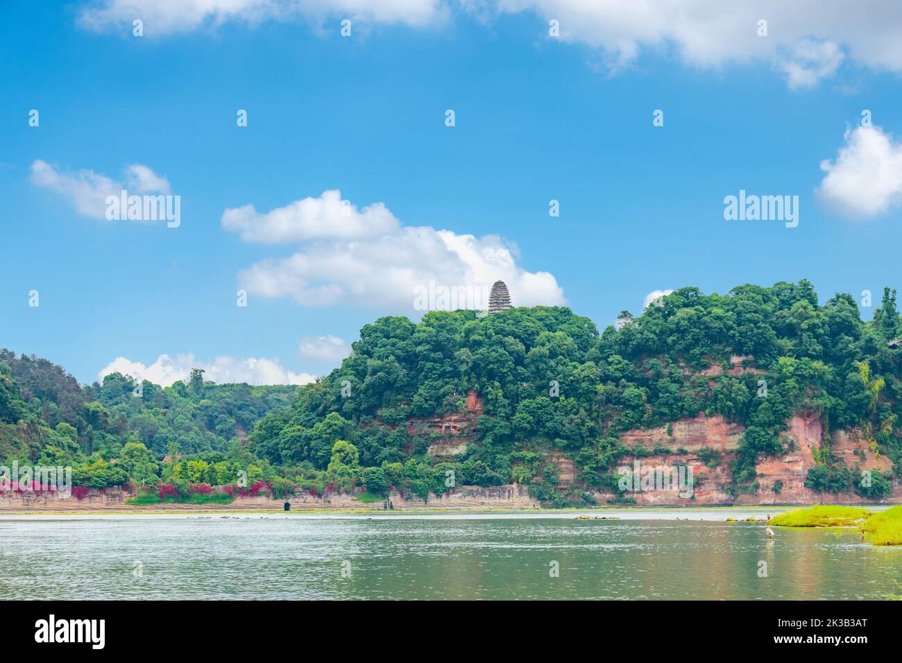 Beautiful Scenery of Leshan Giant Buddha Scenic Area, Sichuan Province ...