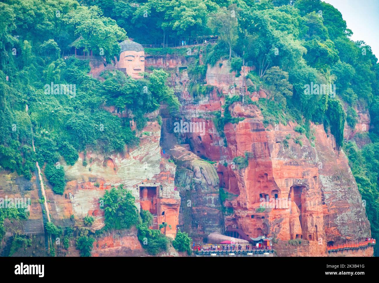 Beautiful Scenery of Leshan Giant Buddha Scenic Area, Sichuan Province ...
