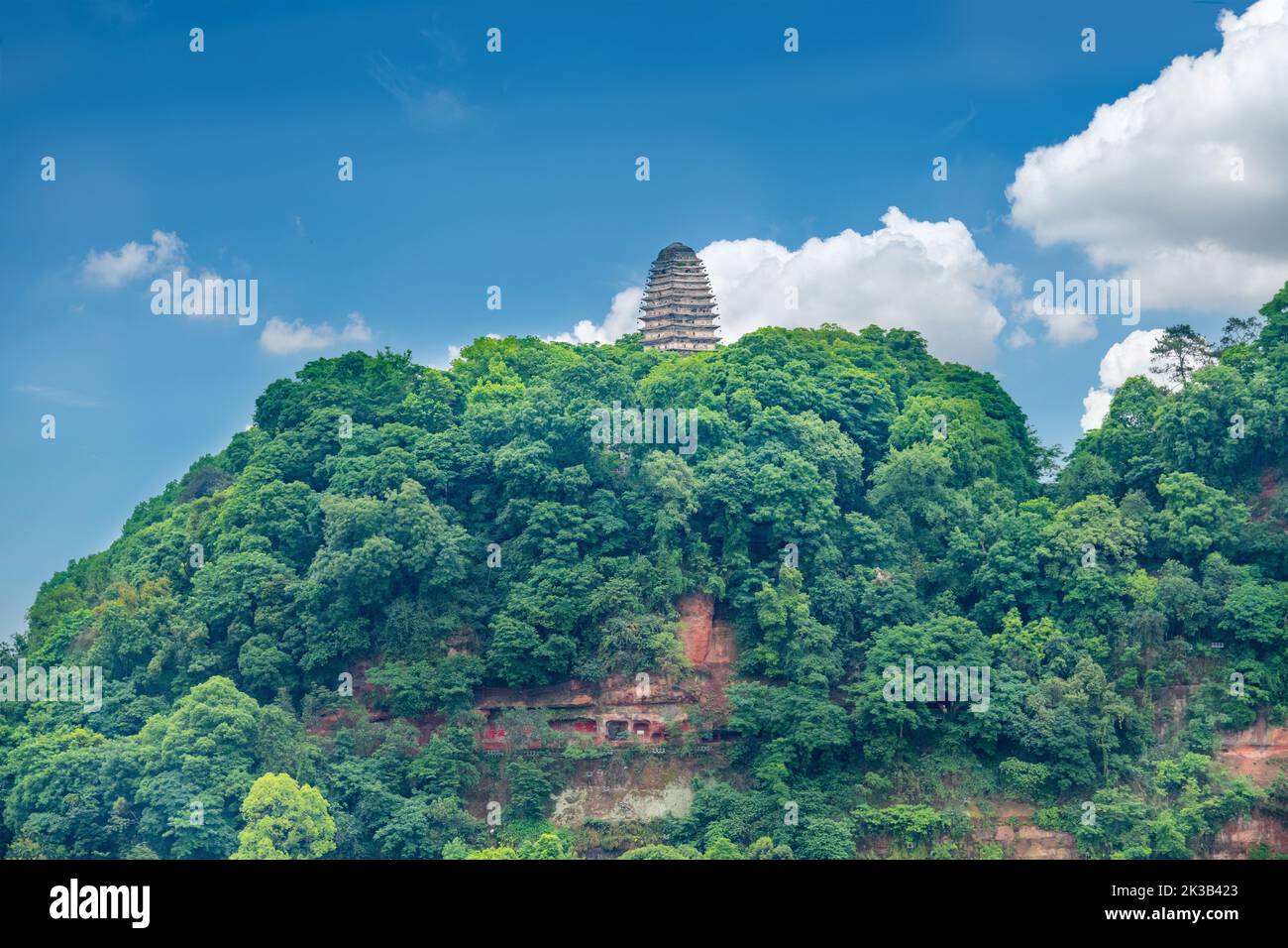 Beautiful Scenery of Leshan Giant Buddha Scenic Area, Sichuan Province ...