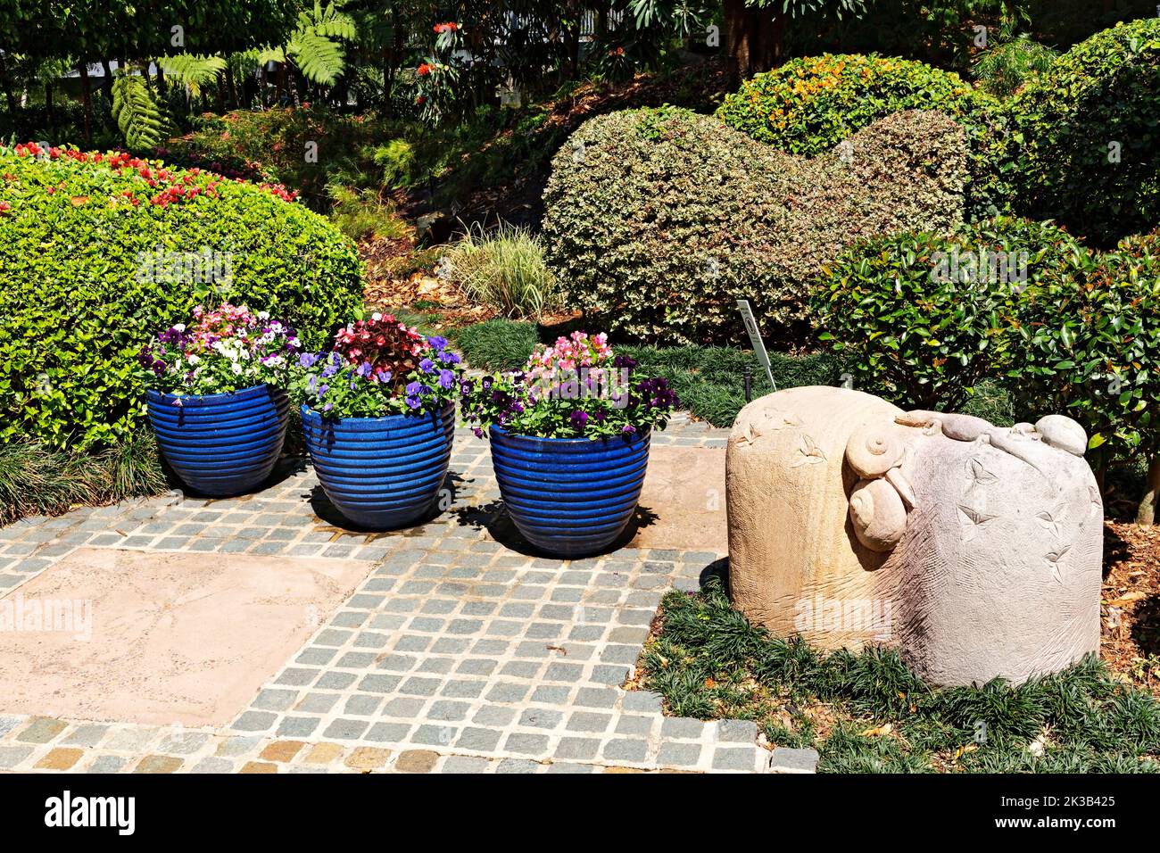 Brisbane Australia / The beautiful Roma Street Gardens in Spring Hill ...