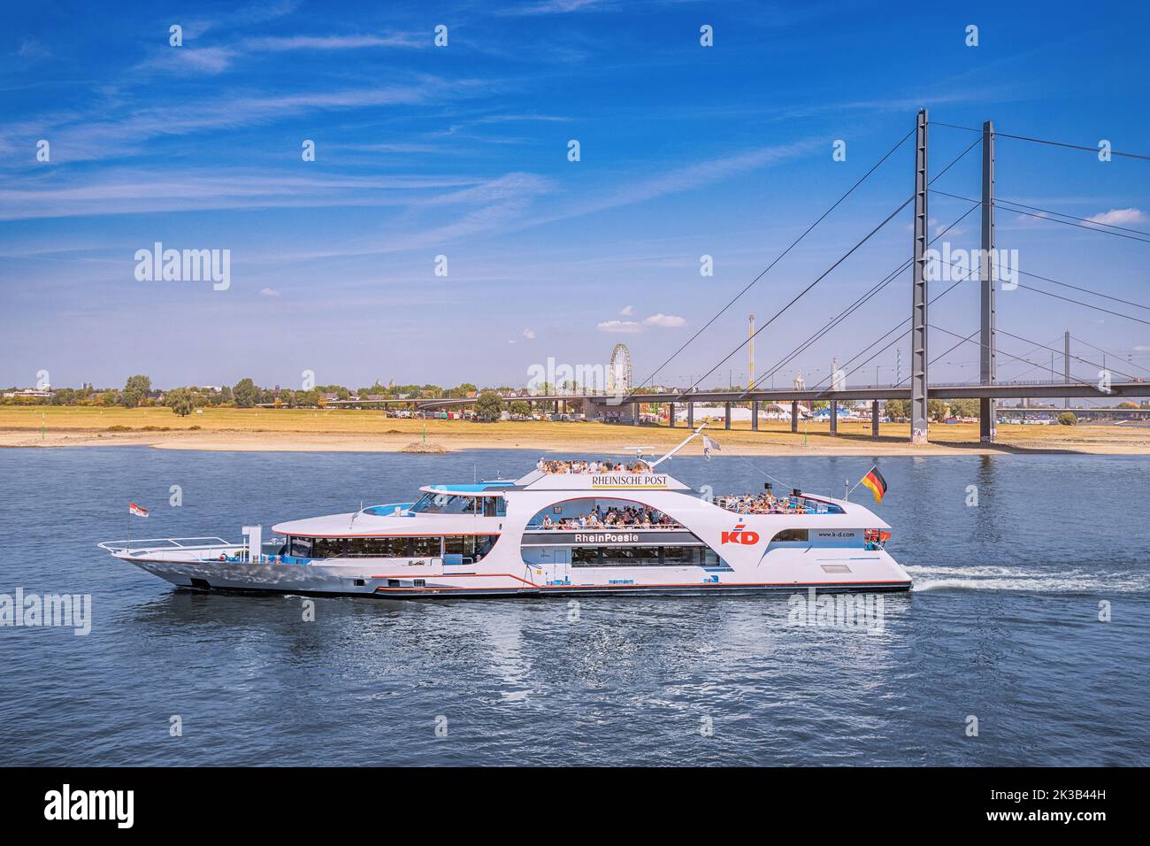 23 July 2022, Dusseldorf, Germany: Koln - Dusseldorf cruise ship ...