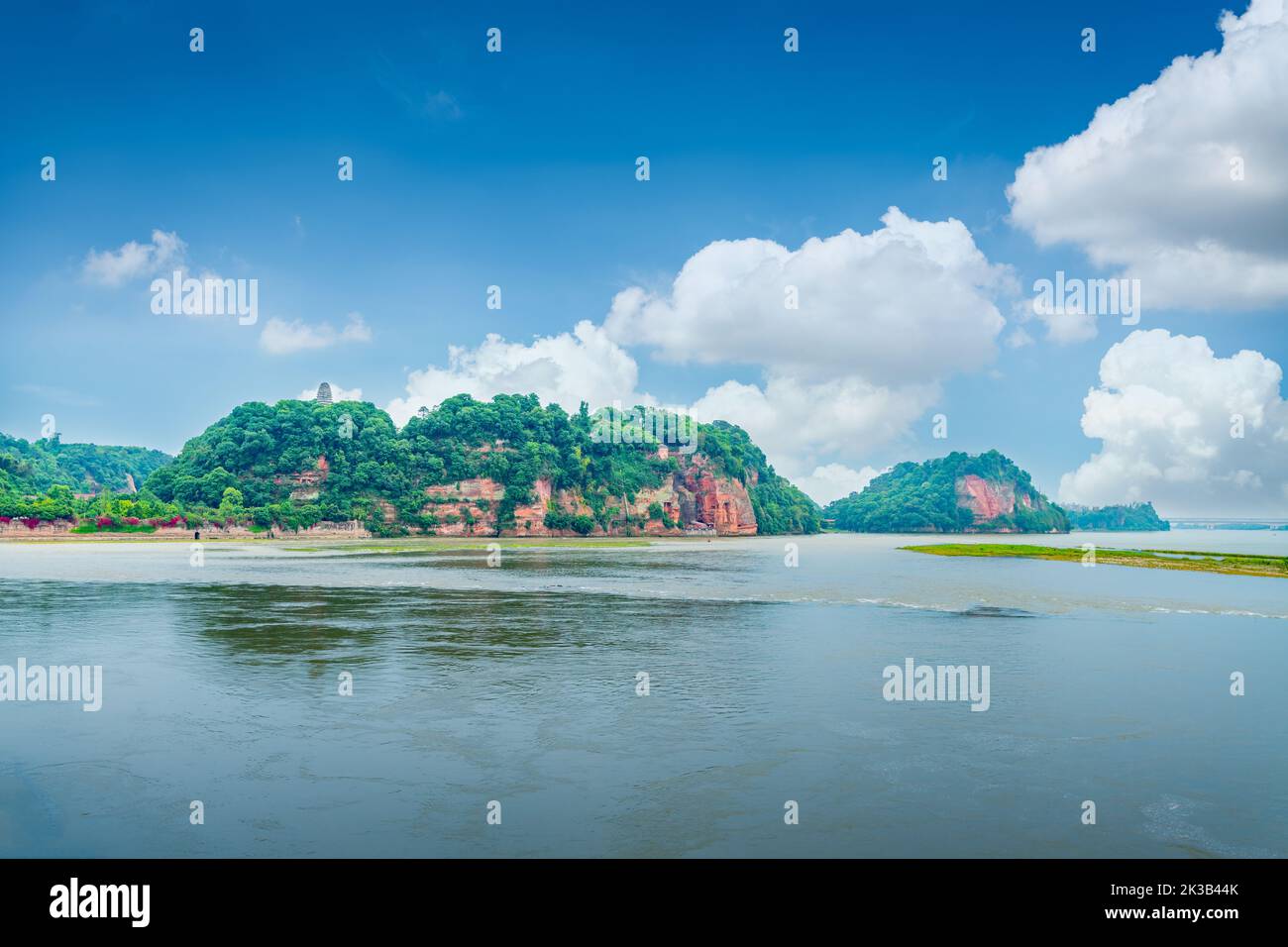 Beautiful Scenery of Leshan Giant Buddha Scenic Area, Sichuan Province ...