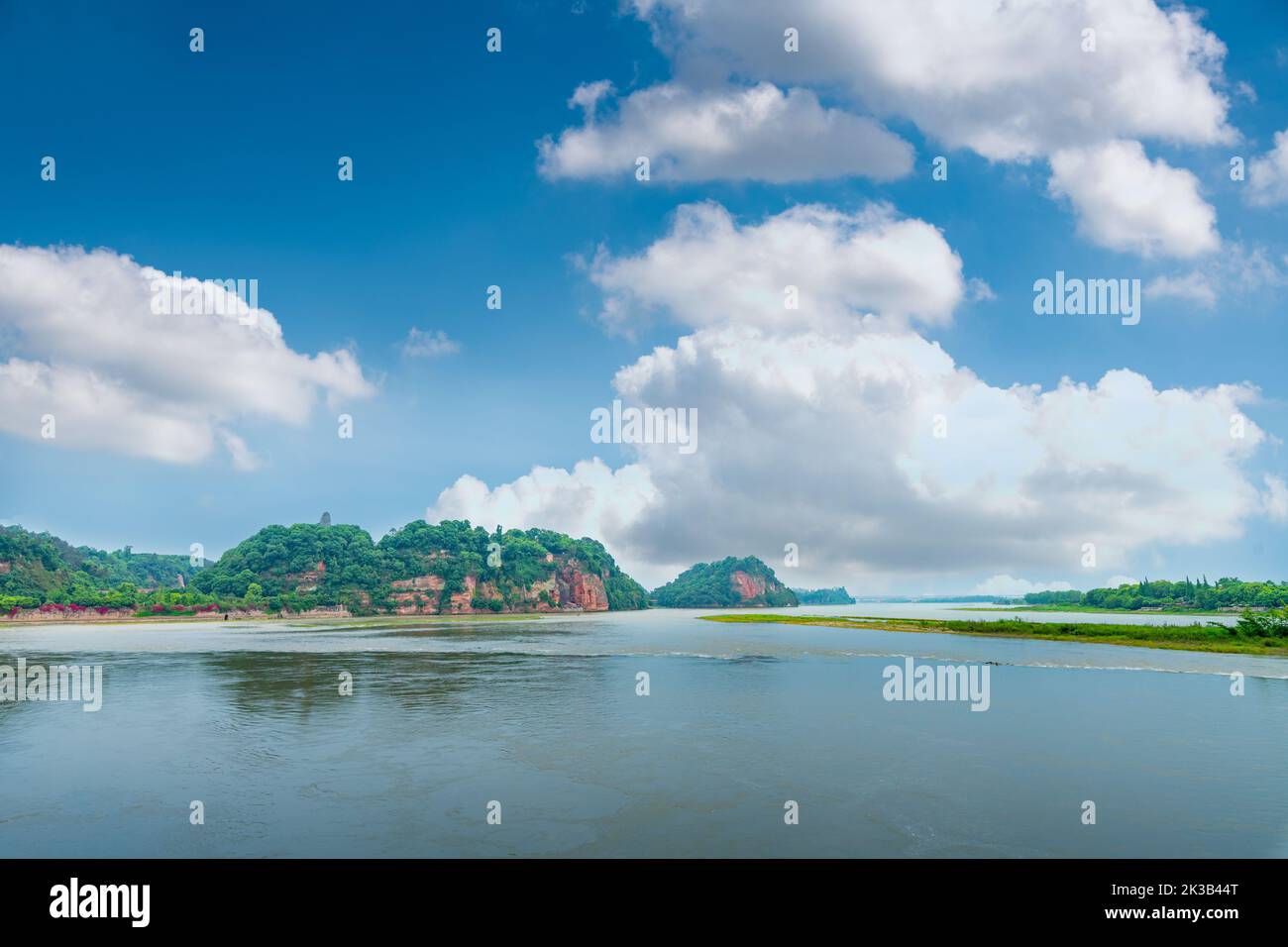 Beautiful Scenery of Leshan Giant Buddha Scenic Area, Sichuan Province ...