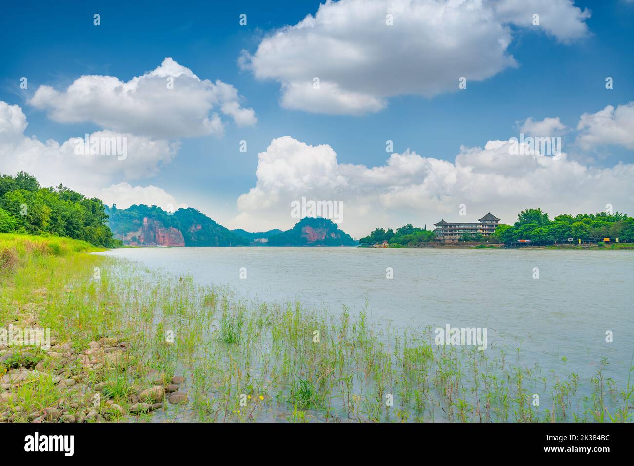 Beautiful Scenery of Leshan Giant Buddha Scenic Area, Sichuan Province ...