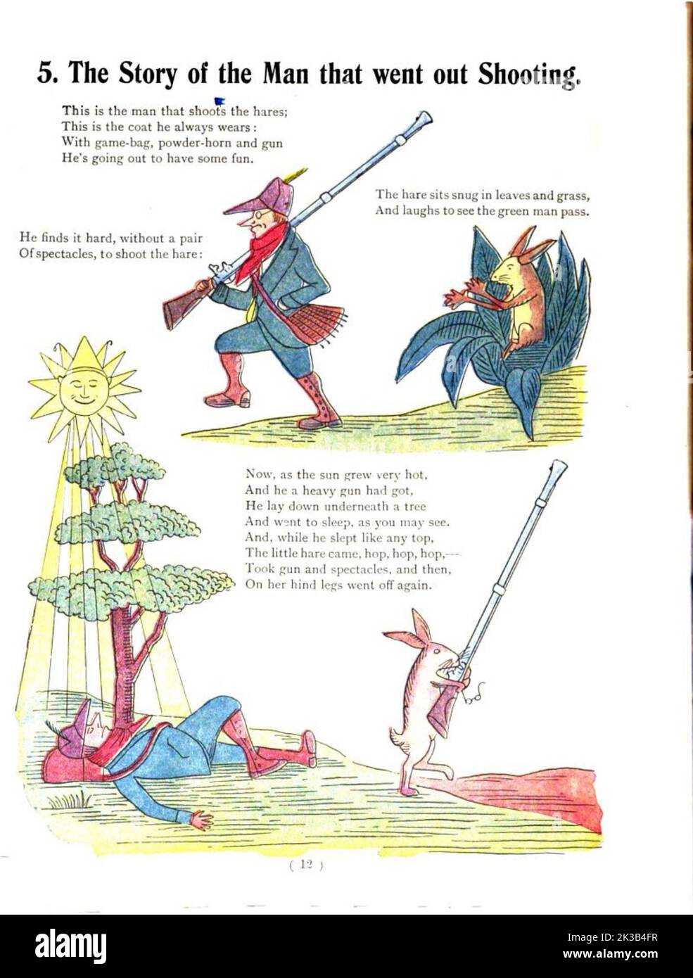 The Story of the Man that went out Shooting. from ' The Struwwelpeter ...