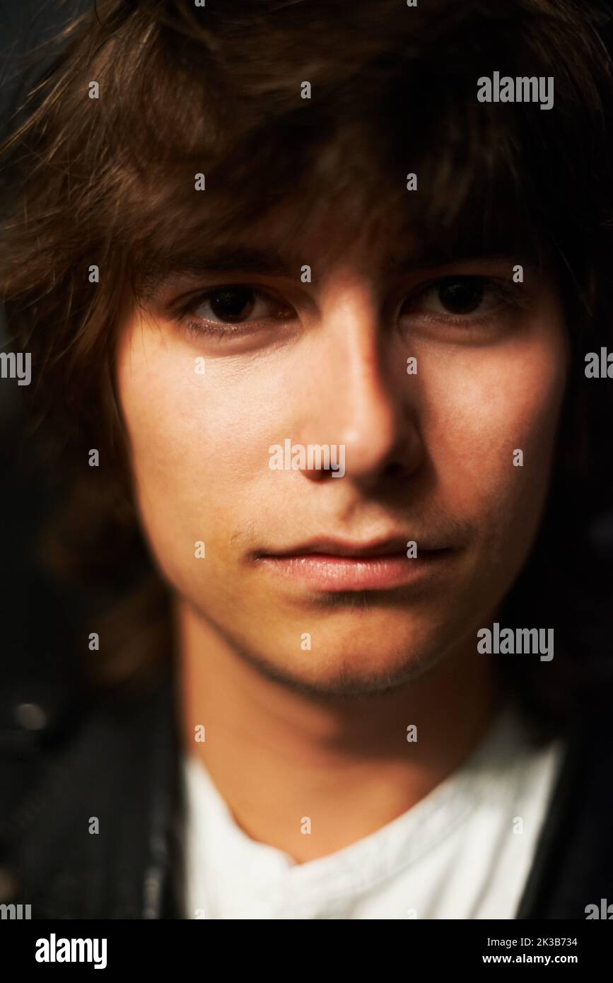 Much more than just a pretty face. Closeup portrait of a handsome young ...