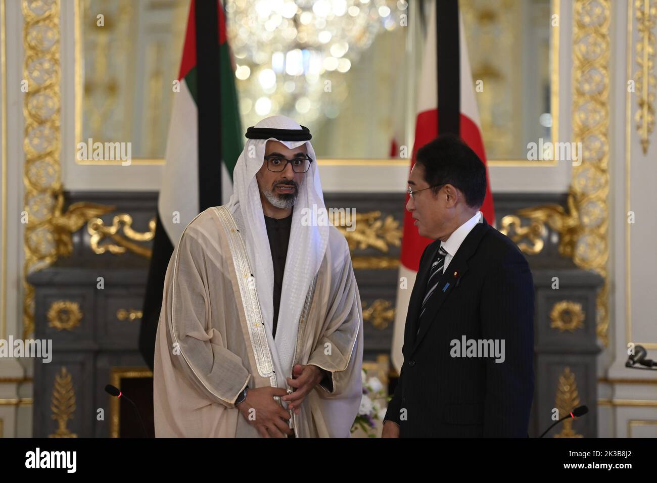 Tokyo, Japan. 26th Sep, 2022. Sheikh Khalid bin Mohamed bin Zayed AL ...