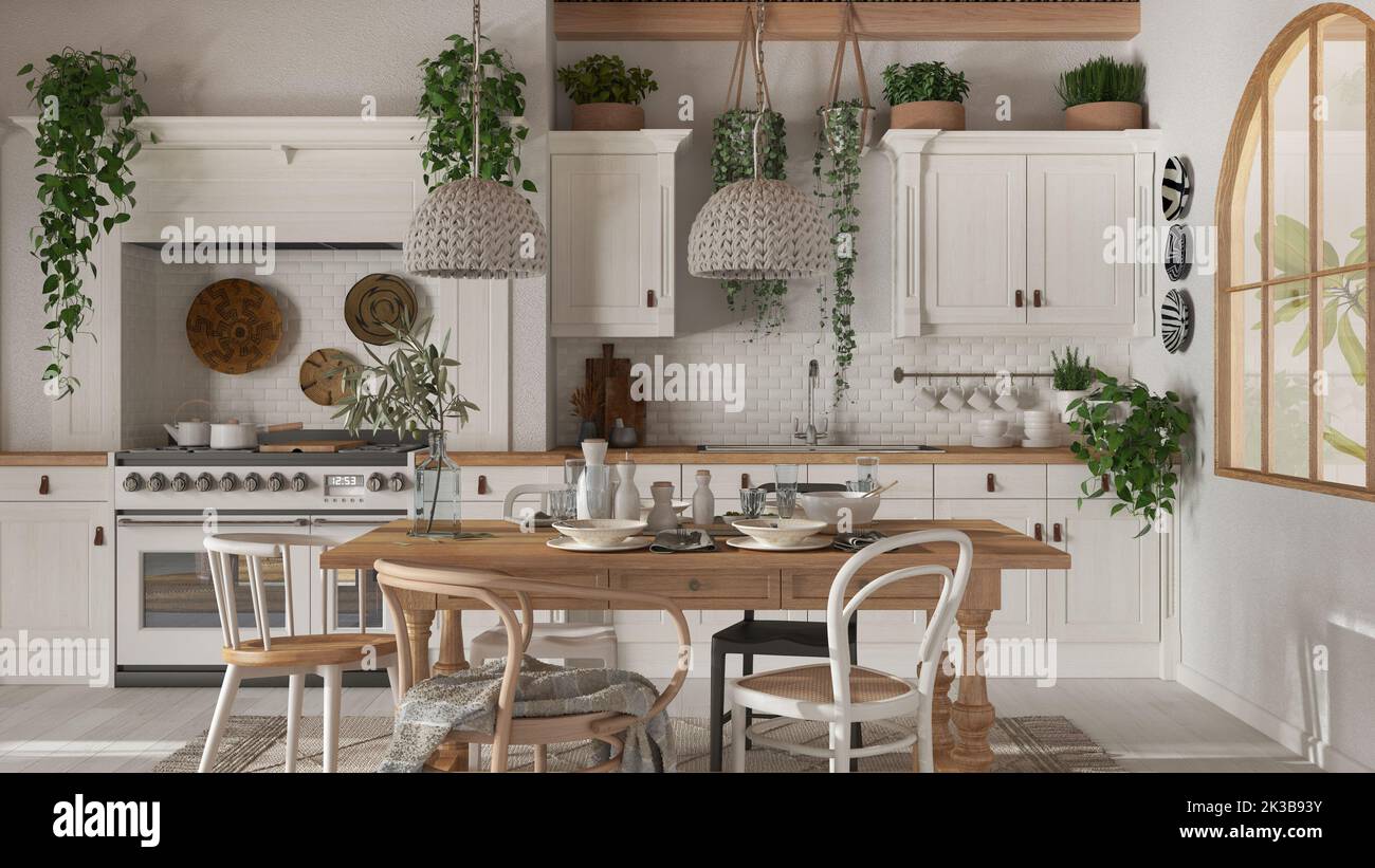 Bohemian interior design hi-res stock photography and images - Alamy