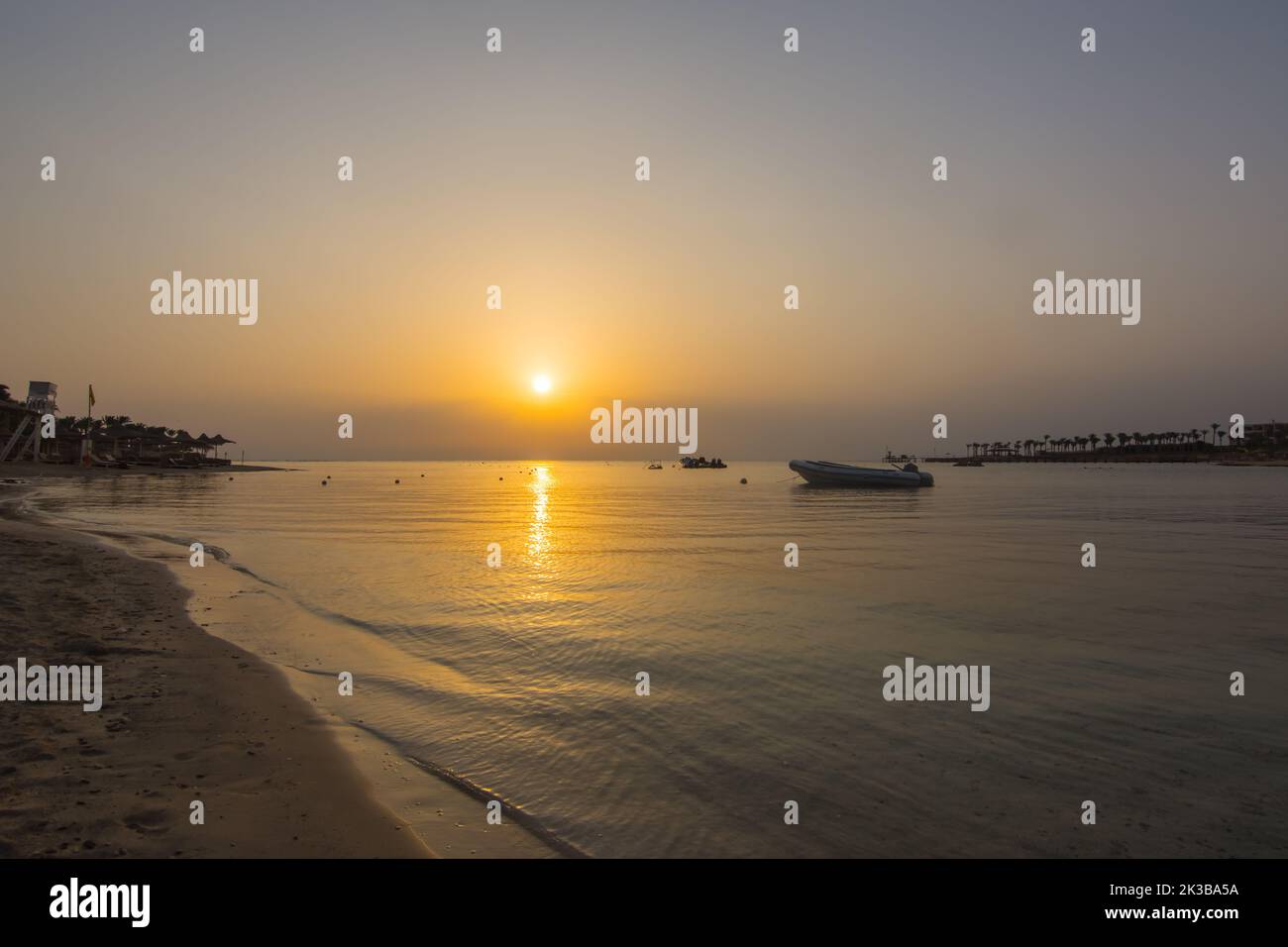 amazing warm sun at the beach and sea on vacation in egypt Stock Photo ...