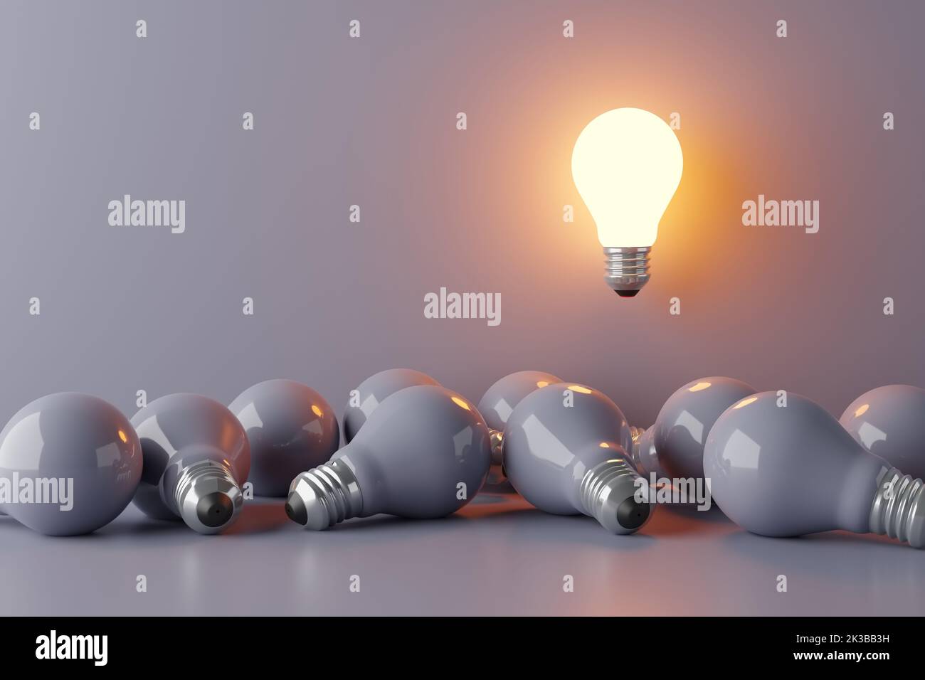 Thinking in a different, innovative and creative way. Finding a bright ...