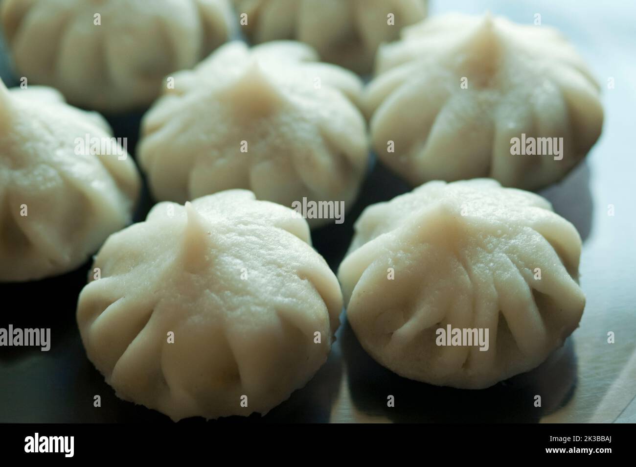 Indian steamed sweet Ukdiche Modak Maharshtrian food in India Stock ...