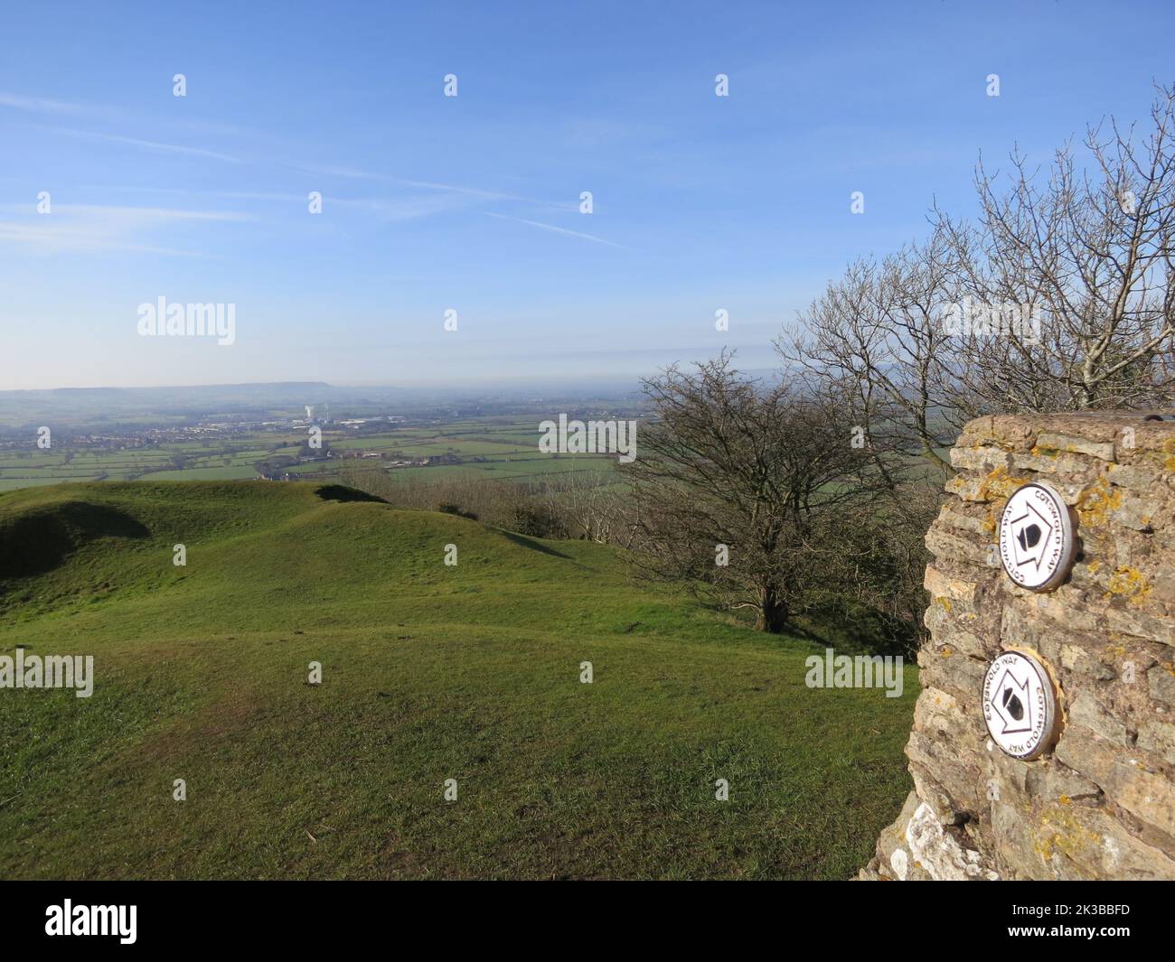 Cotswold Way long distance footpath National Trail. The Cotswolds AONB ...