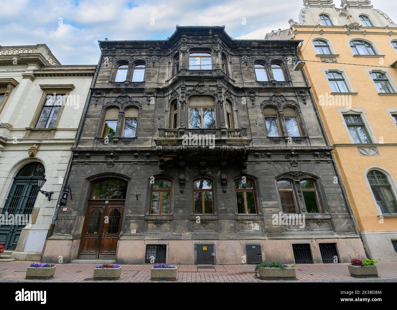 Budapest, Hungary. Front view of beautiful old building in the city ...